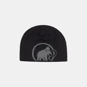 MAMMUT Logo Beanie - Steel/black