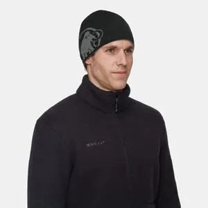 MAMMUT Logo Beanie - Steel/black