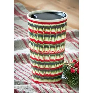 TAG Festive Red Green Travel Mug Christmas Ceramic Drinkware