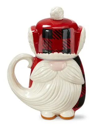 TAG Lars Gnome Lidded Mug Ceramic Drinkware For Christmas - Multicolored