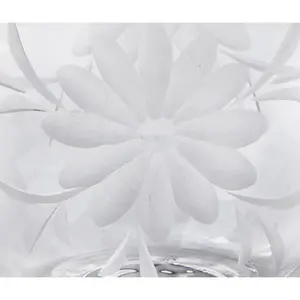 TAG Fleur Etched Glass Pitcherelegant Beverage Server