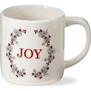 TAG Farmhouse Joy Ceramic Mugmulticolor Winter Drinkware - Multicolored