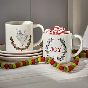 TAG Farmhouse Joy Ceramic Mugmulticolor Winter Drinkware