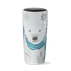 TAG Alpine Bear Travel Mug Multicolor Ceramic Drinkware - Multicolored