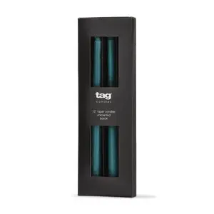 TAG Color Studio Traditional Taper Unscented Paraffin Candle Set - Blue