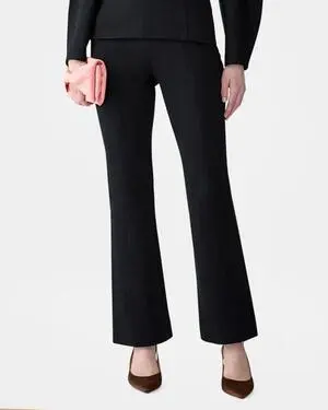 Carolina Herrera Viscose Blend Crepe Kick-flare Leg Pants - Black