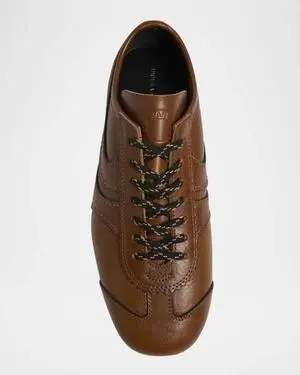 Dries Van Noten Dustin Calf Leather Retro Sneakers - 712 Tan