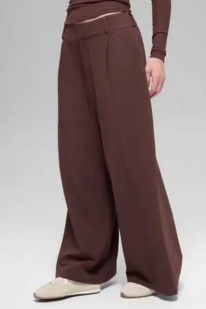 Alo Yoga High-waist Dreamscape Trouser - Brownstone