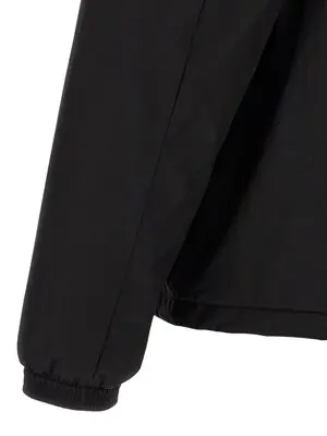 C.P. COMPANY Bottoned Shirt Jacket With Print And Drawstring Hem