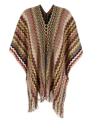 Missoni Poncho With Fringes