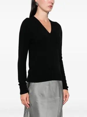 JUCCA V-neck Pullover - Black