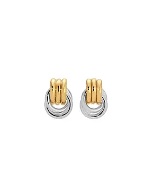 HEAVEN MAYHEM Baby Knot Earrings - Two-tone