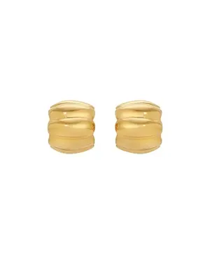 HEAVEN MAYHEM Terre Huggie Earrings - Gold