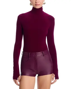Norma Kamali Turtleneck Thumb Hole Top