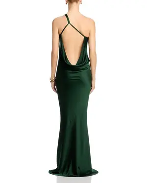 Norma Kamali One Shoulder Gown