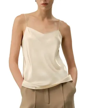 Lilysilk Silk Cami - Gravel Gold
