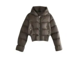 Rick Owens Giacca Piumino Hooded Jacket - Darkdust