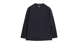 Adidas Y3 Graphic Long Sleeve Tee Shirt - Black