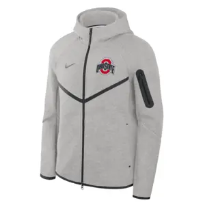 Nike Ohio State Tech Fleece Windrunner Full-zip Hooded Jacket - Grey