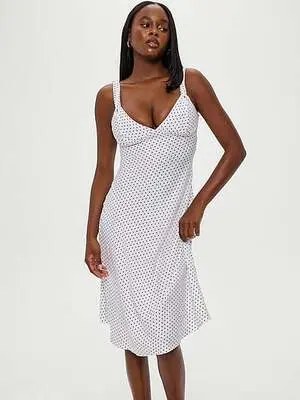 Victoria's Secret Aurora Satin Midi Dress - Print