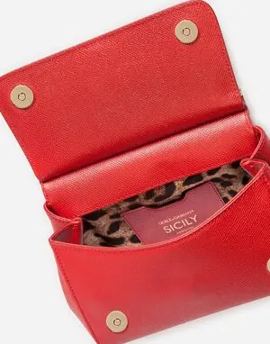 Dolce & Gabbana Small Sicily Handbag - Red