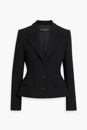 Dolce & Gabbana Wool-blend Blazer - Black