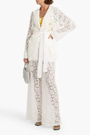 Dolce & Gabbana Belted Corded Lace Blazer