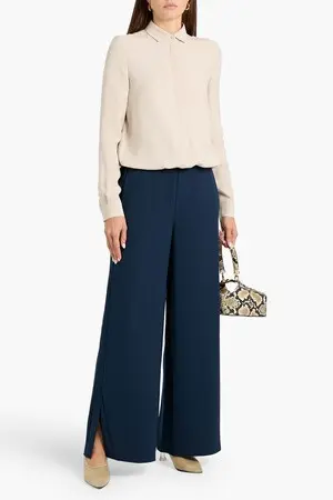 Theory Crepe Wide-leg Pants