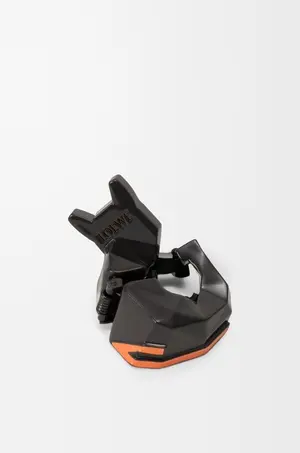 Loewe Cat Heel Charm - Dark Taupe/orange