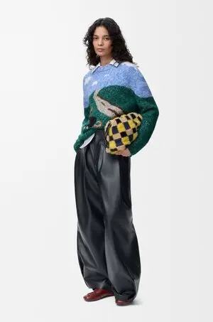 Loewe Landscape Pattern Intarsia Sweater