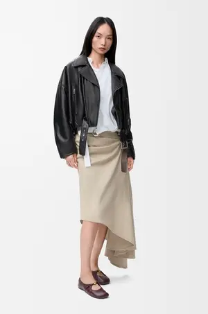 Loewe Nappa Lambskin Biker Jacket - Black