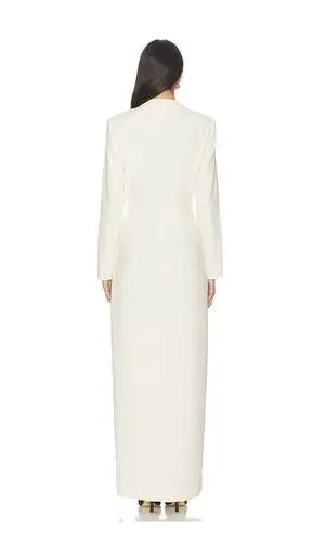 EAVES Lovise Polished Crepe Maxi Dress