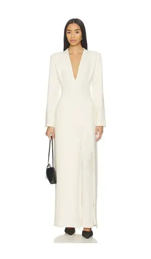 EAVES Lovise Polished Crepe Maxi Dress