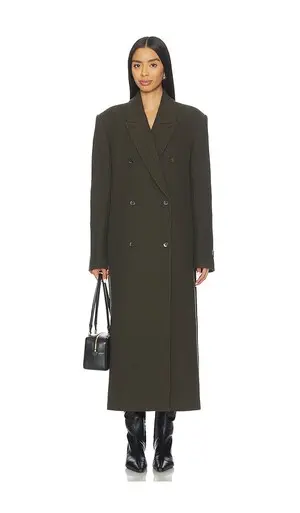 EAVES Sif Manteco Wool Coat - Moss