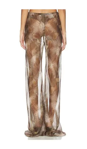 CHA THE LABEL Snake Print Bias Pant