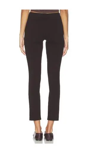 Donni. The Rib Straight Pant - Espresso