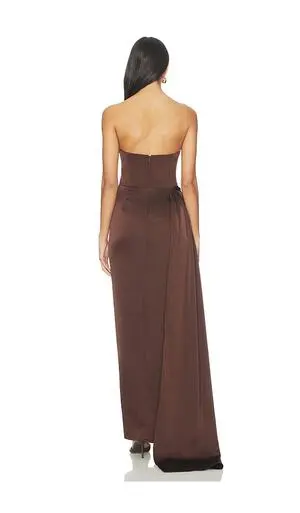 Katie May Bita Gown - Chocolate