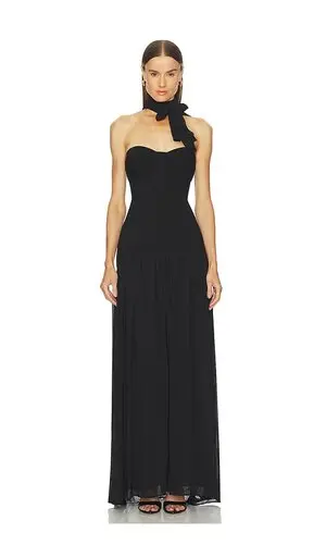 CAMILA COELHO Evangeline Gown - Black