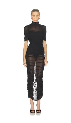CAMILA COELHO Rocio Midi Dress - Black