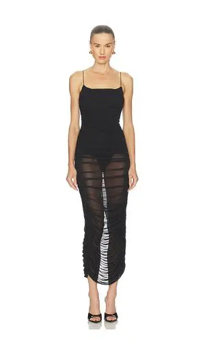 CAMILA COELHO Rocio Midi Dress - Black