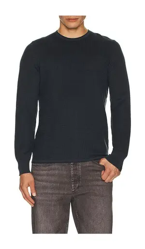 Rag & Bone Gregory Merino Crewneck Sweater - Navy