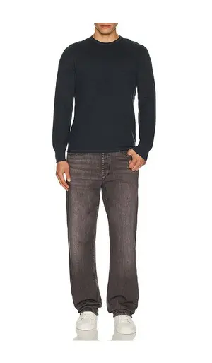 Rag & Bone Gregory Merino Crewneck Sweater - Navy