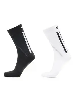 Adidas Three-stripe Crew Socks - Black
