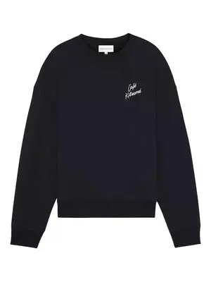 CAFÉ KITSUNÉ Logo-embroidered Sweatshirt