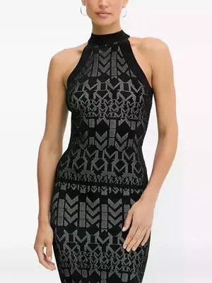 MARCIANO Geometric Halter Top