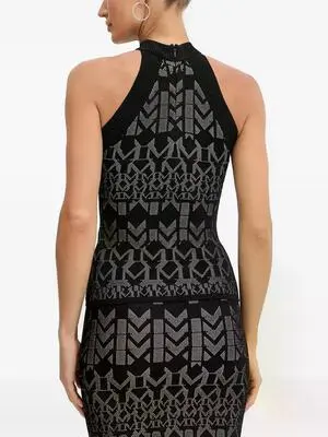 MARCIANO Geometric Halter Top