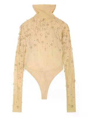Patrizia Pepe Bead-embellishment Bodysuit