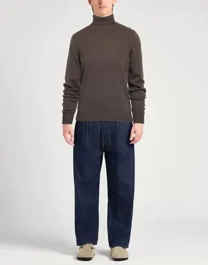 GRAN SASSO Turtleneck Virgin Wool Sweater - Brown