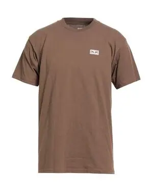 Obey T-shirt Size Cotton - Brown