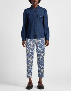 Max Mara Floral Print Tapered Cropped Pants